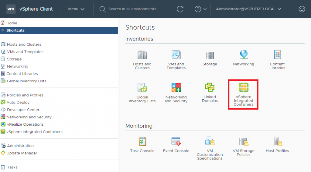 Deploy VMware vSphere integrated Container Appliance – vRaccoon