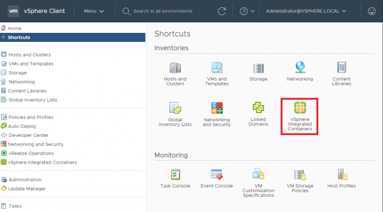 Deploy VMware vSphere integrated Container Appliance – vRaccoon