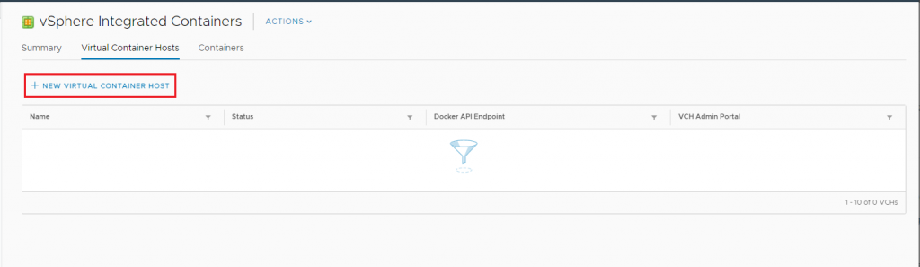 Deploy Virtual Container Host for vSphere integrated Containers – vRaccoon