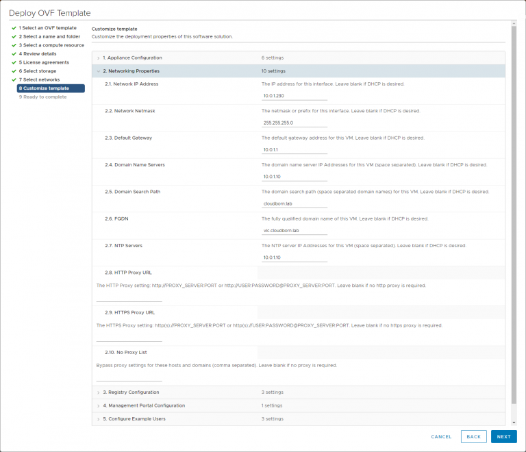 Deploy VMware vSphere integrated Container Appliance – vRaccoon