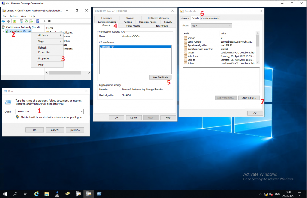 vSphere 7 – VMCA as Subordinate / Intermediate CA – vRaccoon