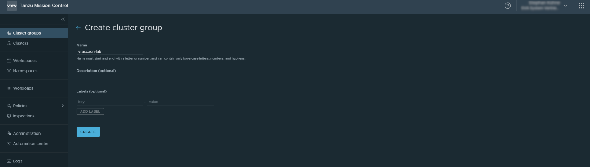 Tanzu Mission Control (TMC) and vSphere with Tanzu – vRaccoon